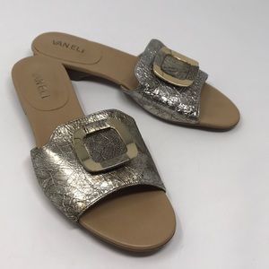 Vaneli | Shoes | Vaneli Metallic Sandals | Poshmark